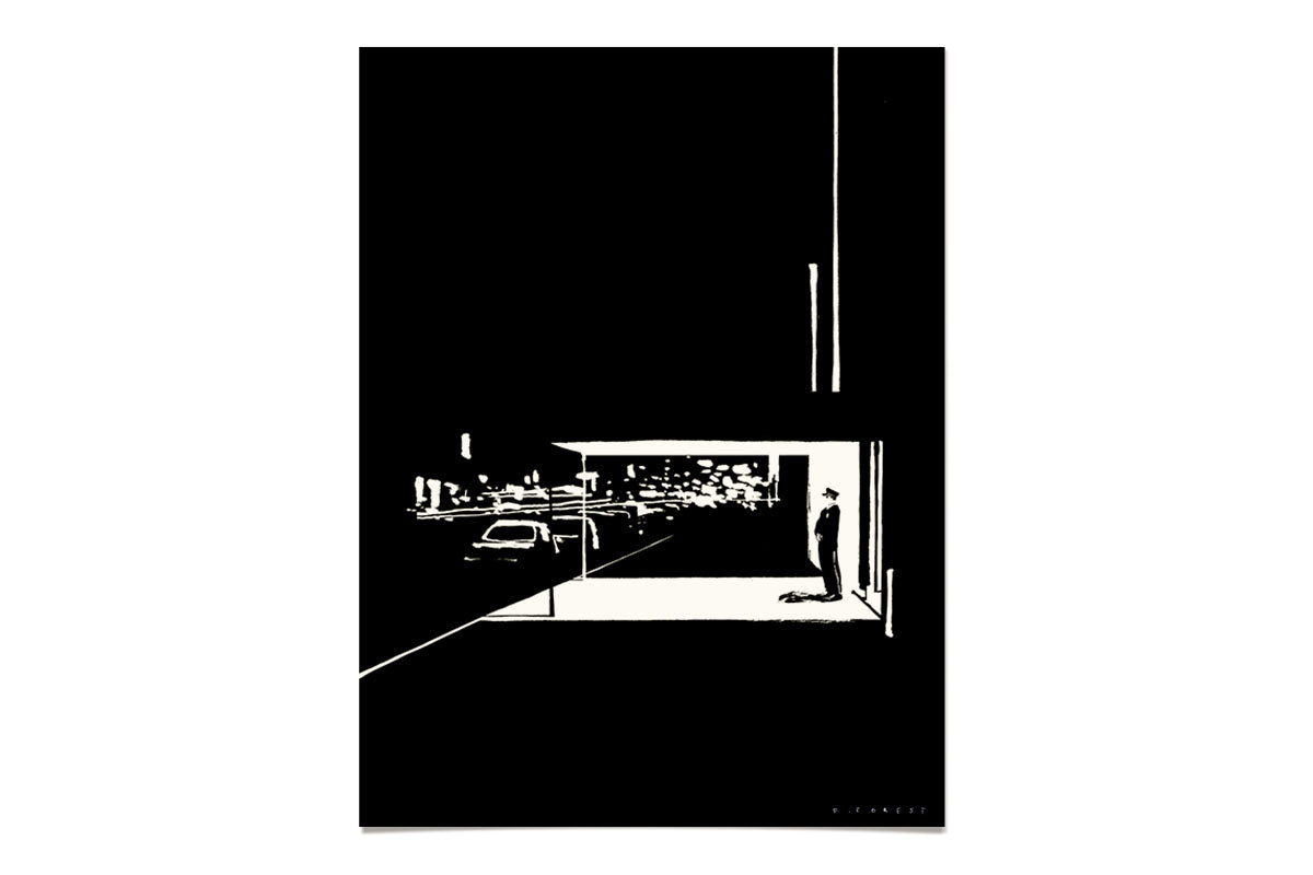 New York — 5 / Street by Night – Frederic Forest